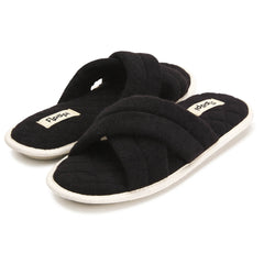 Floopi.com | Women's Brooke Criss Cross Open Toe Slipper
